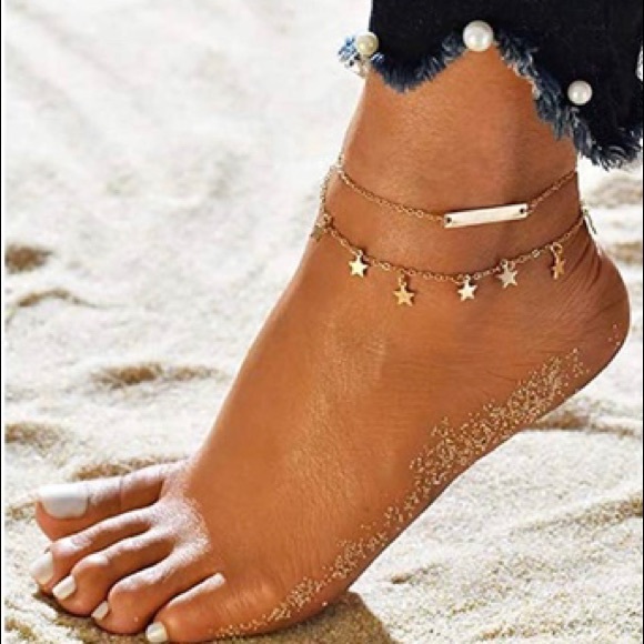 Jewelry | Double Anklet With Star Design | Poshmark